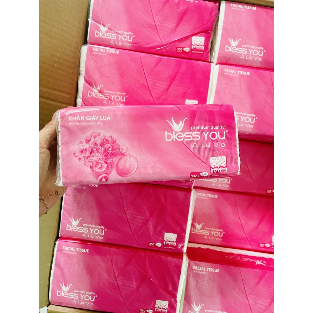 [combo 10 lốc ] khăn Giấy Lụa Rút 2 lớp Bless You À La Vie chính hãng ...