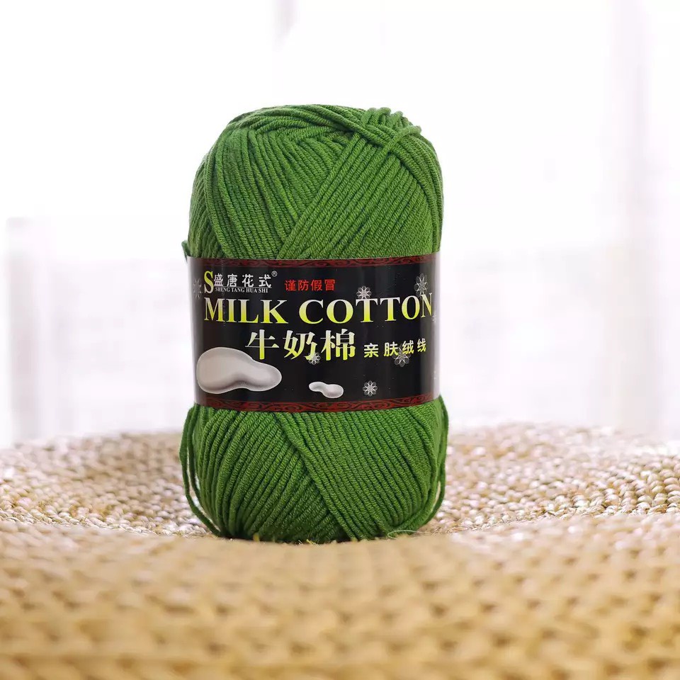 Len milk cotton cuộn lớn 125gr - Loại 1 (Bảng màu 51-103) | Shopee Việt Nam