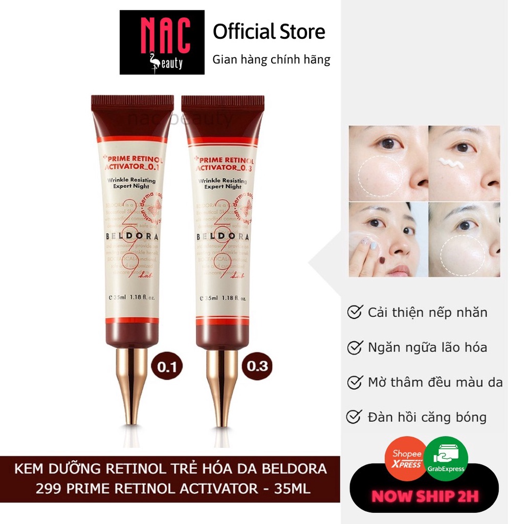 Kem Dưỡng Retinol Trẻ Hóa Da, Ngăn Ngừa Nếp Nhăn Beldora 299 Prime ...