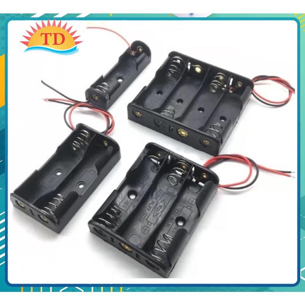 Đế pin đũa AAA 1/2/3/4 cell mắc nối tiếp - Hộp đựng pin tiểu AAA dây ...