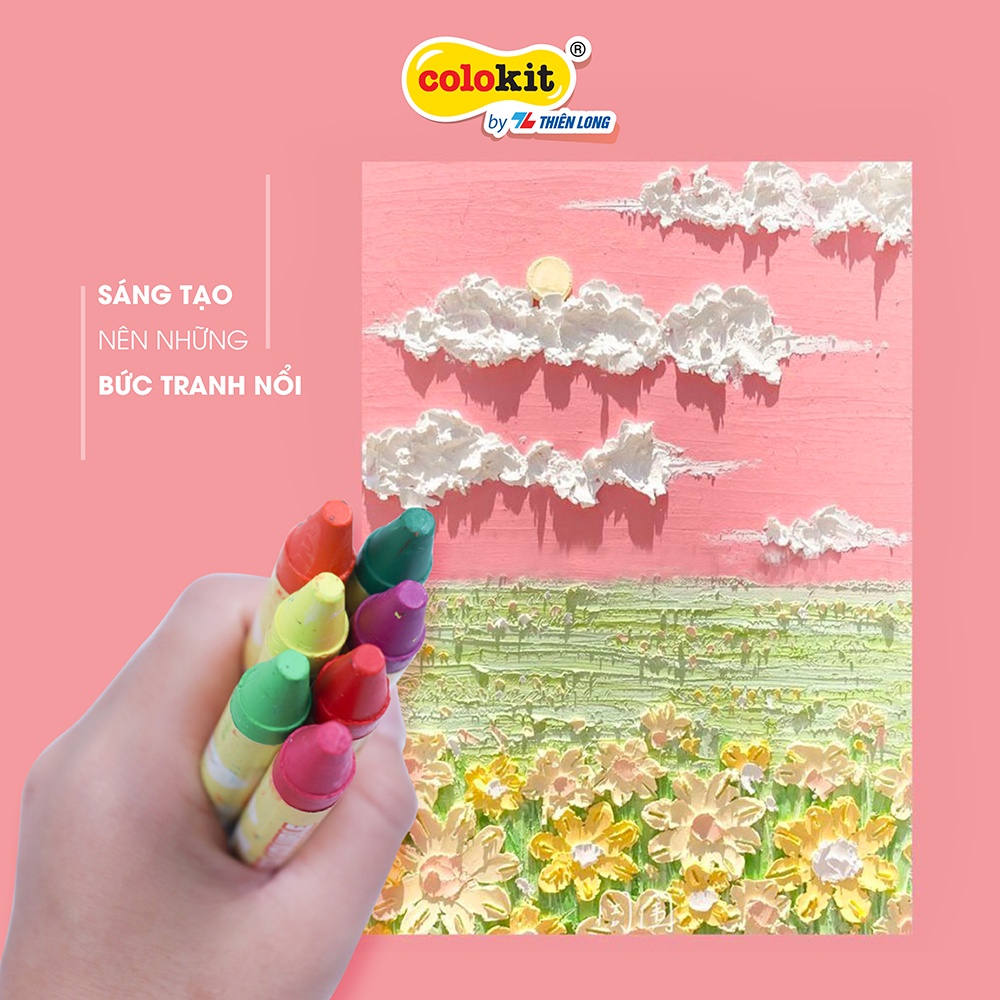 Sáp đa năng 12 màu rửa được Colo Art Thiên Long Colokit - Sáng tạo ...
