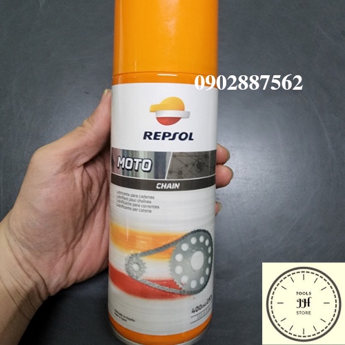 Repsol Moto Chain chai xịt bảo dưỡng sên xe máy Repsol 400ml | Shopee ...