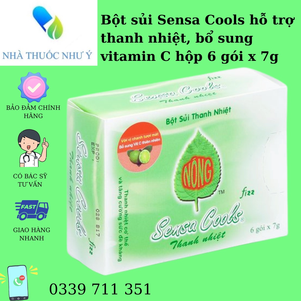(Hàng chính hãng công ty- có hóa đơn VAT) Bột sủi Sensa Cools hỗ trợ ...