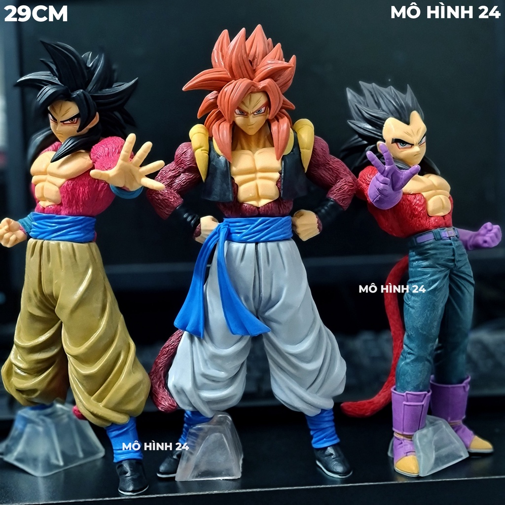 Mô hình nhân vật Goku Vegeta gogeta ssj4 super saiyan 4 ss4 dragonball ...