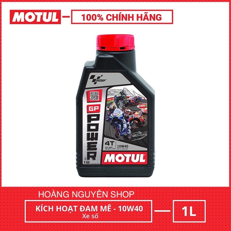 Dầu nhớt Motul GP Power 10W40 MA2 chai 800ml và 1L - nhớt xe số - dòng ...