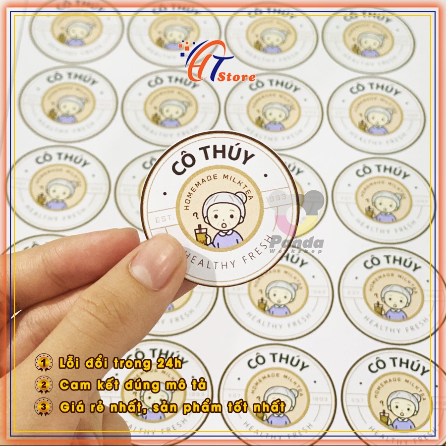 In tem, Tag mác, logo, sticker, thiệp cảm ơn, tờ rơi cán bóng, bế theo ...