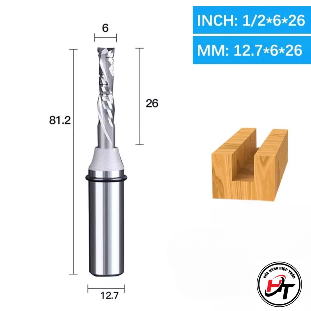 Mũi phay CNC cắt gỗ dao phay 3 cánh , 2 me thẳng và Xoắn TCT Tideway 3 ...