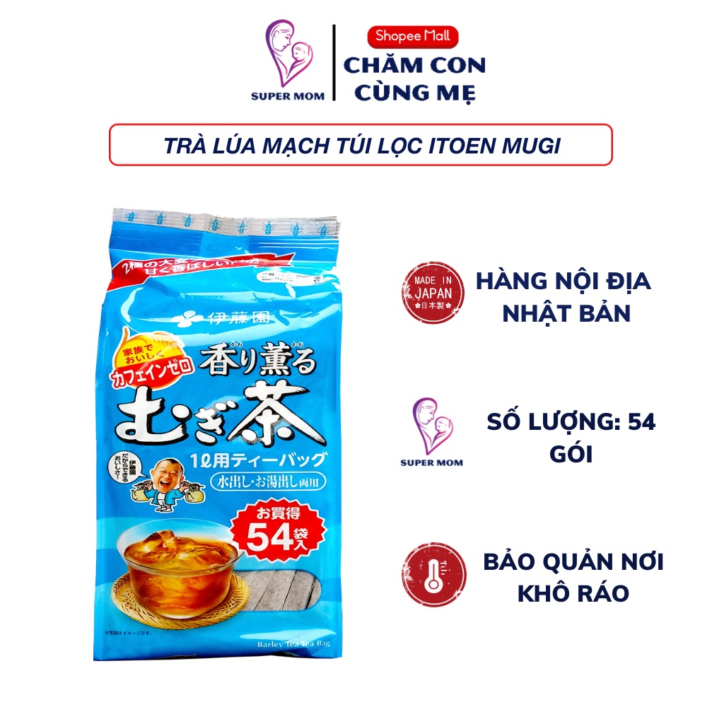 Trà lúa mạch Mugi Itoen 54 gói Nhật Bản giúp thanh nhiệt, thải độc ...