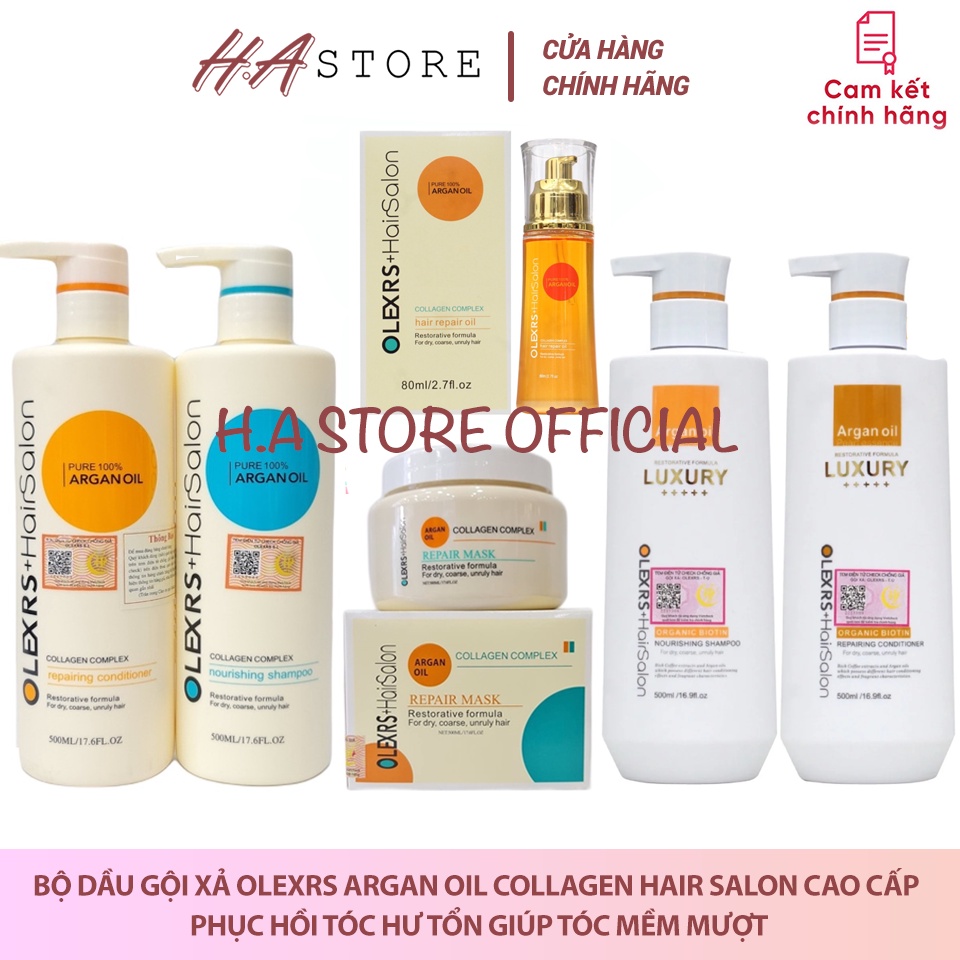 [OLEX] Bộ dầu gội xả Olexrs Argan Oil Collagen Hair Salon Cao Cấp Phục ...