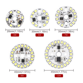 Chip Đèn LED Tròn 3W 5W 7W 9W 12W 90 Lumen / W 2835SMD AC 220V-240V | Shopee Việt Nam