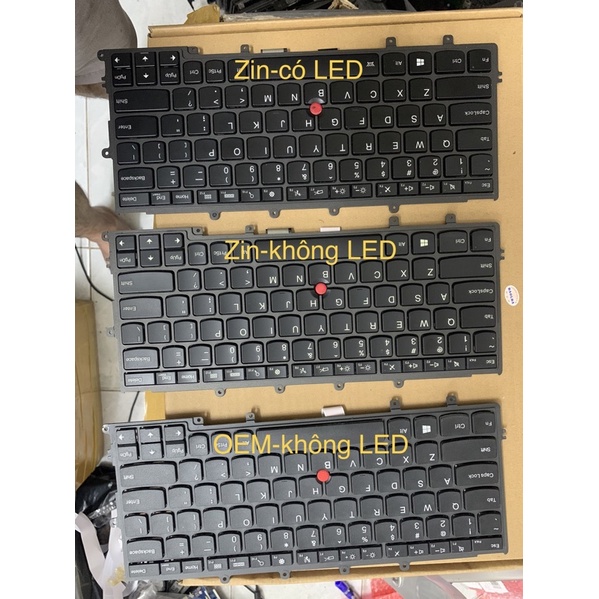Bàn phím laptop lenovo Thinkpad X240 X250 X260 X270 có Led zin tháo máy ...