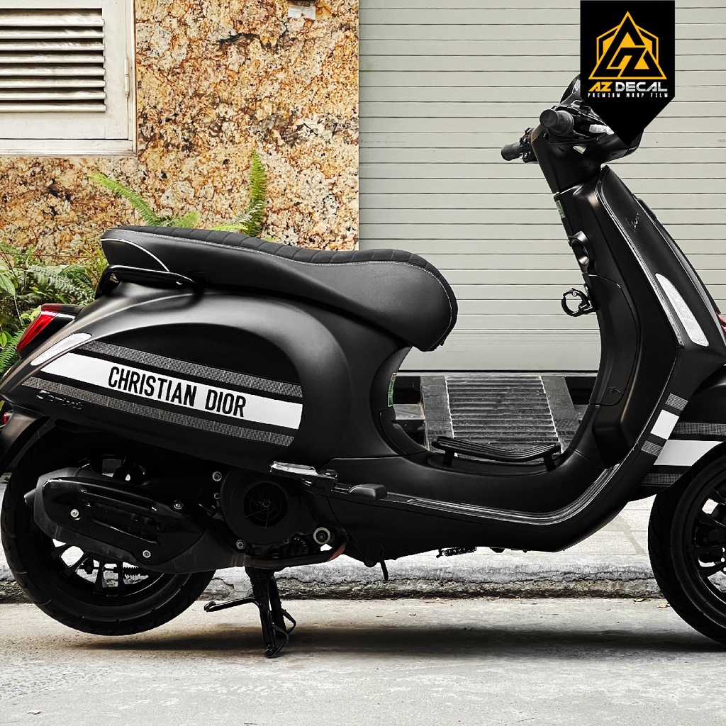 Tem Xe Vespa Sprint / Primavera Mẫu Christian Dior | VPSP41 | Decal Rời ...