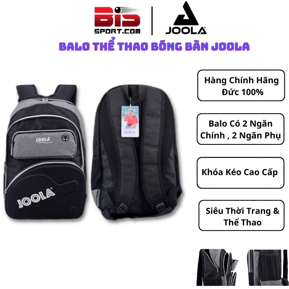 Balo Bóng Bàn Cao Cấp Chính Hãng Hàng Joola 858 - Nhiều Ngăn Đựng Đồ ...