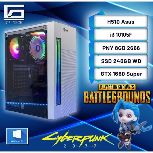 PC Gaming VIP i3 10100F Main H510 1660S - chiến GTA V, pubg, valorant ...