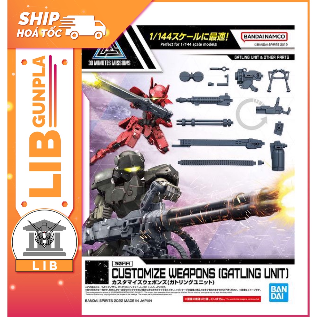 Mô hình lắp ráp Bandai 30MM Phụ kiện Customize Weapons - Gatling Unit ...