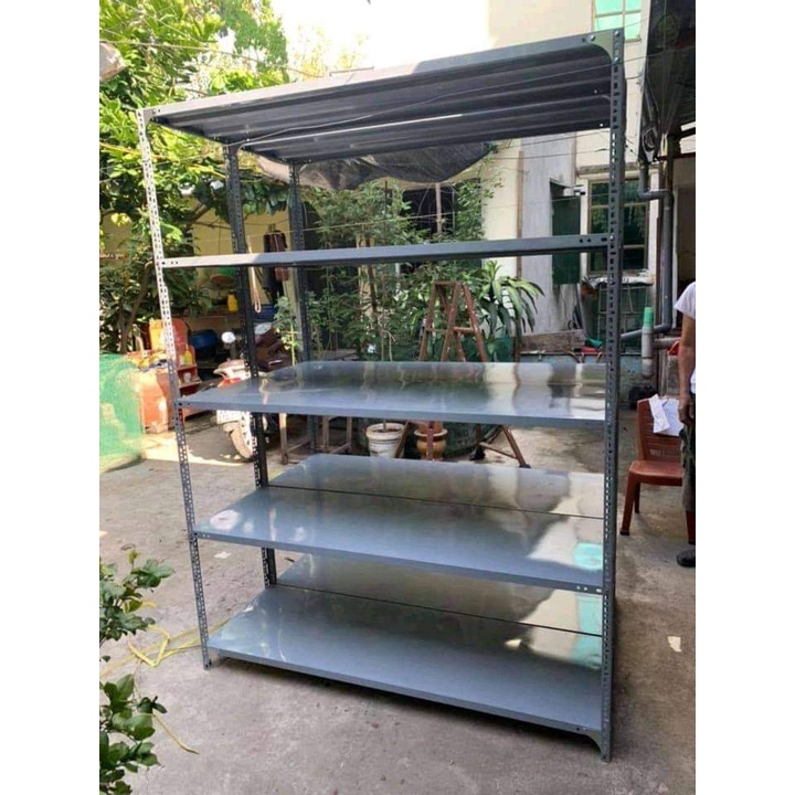 Kệ sắt v lỗ đa năng: Cao 1m5 x dài 1m5 x rộng 40cm x 5 tầng | Shopee ...