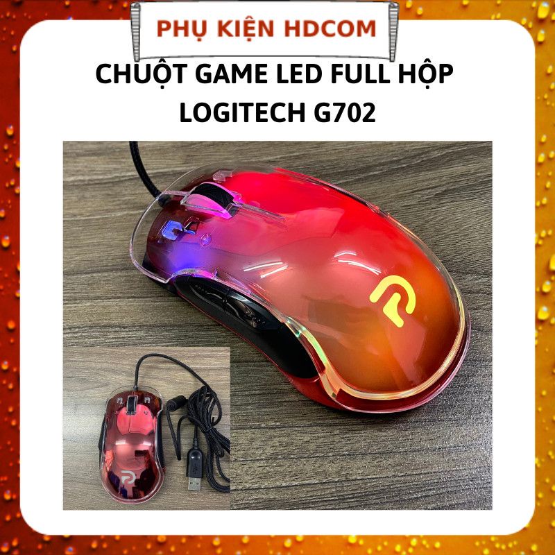 Chuột Gaming G702 CRYSTAL Led RGB 4 nút lập trình 12000 DPI bảo hành 12 ...
