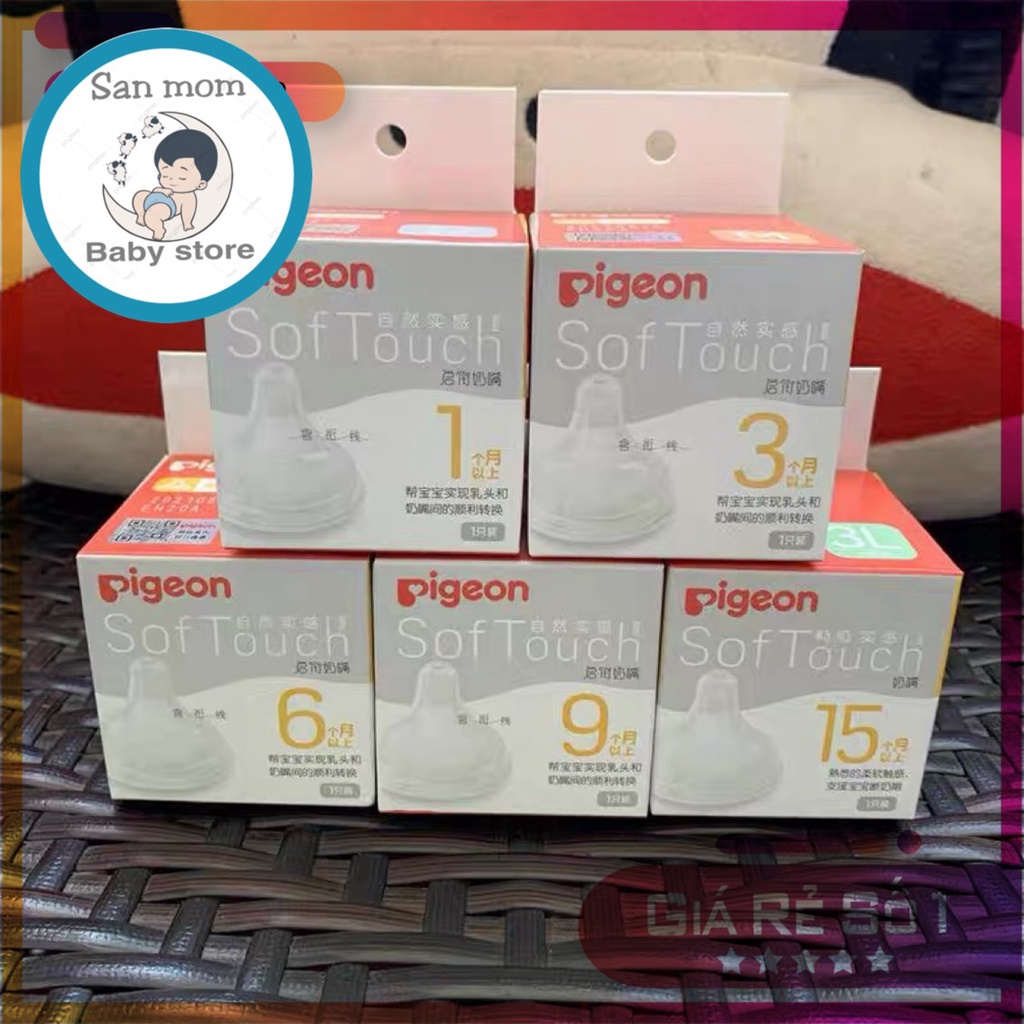 Núm Ti Pigeon SofTouch Thế Hệ Thứ 3 Mẫu Mới 2022, Mềm Nhất Trong Các ...
