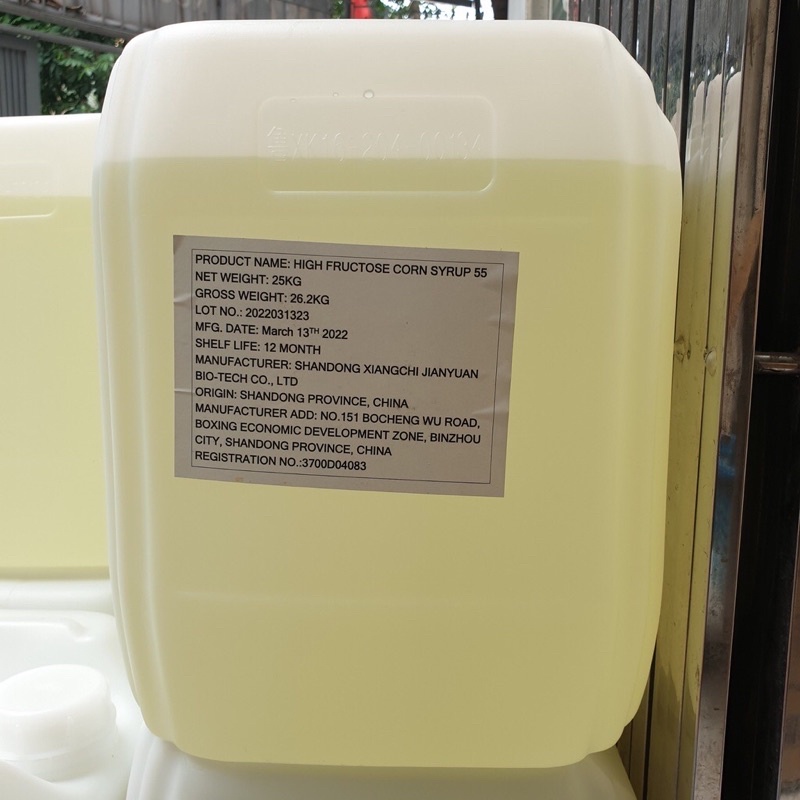 Đường nước can nhựa 25kg/High Fructose Corn Syrup 55% can 25kg Đường ...