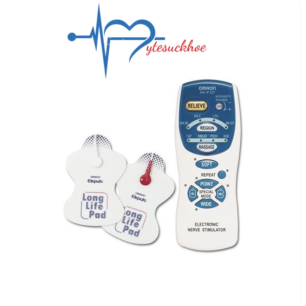 Máy xung điện trị liệu OMRON HV-F128 máy massage chính hãng bảo hành 1 năm | Shopee Việt Nam