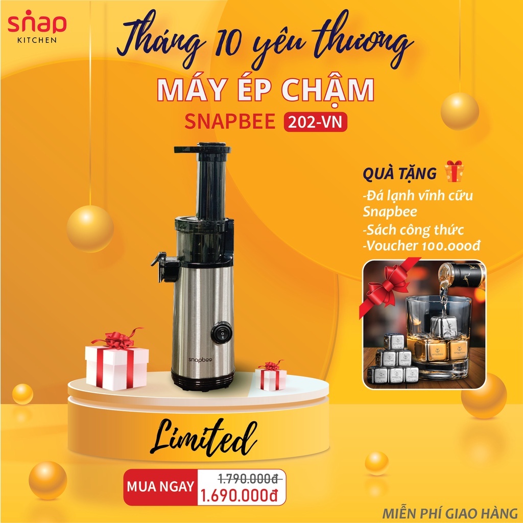 MÁY ÉP CHẬM MINI SNAPBEE SK202VN - BẢO HÀNH 24 THÁNG, HÀNG CHÍNH HÃNG ...