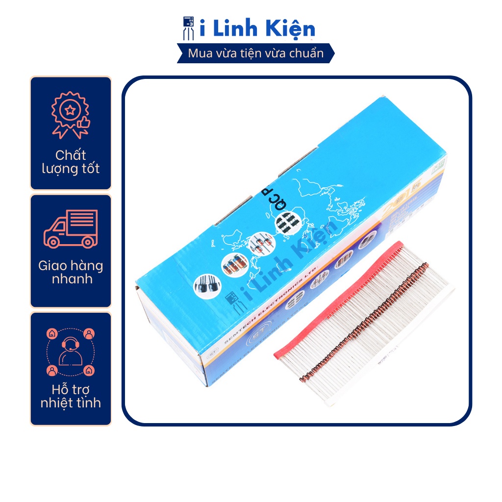 Diot zener 3.3v 3.9v 5.1v 5.6v 6.2v 9.1v 12v 15v 18v 20v 24v 1W chính ...