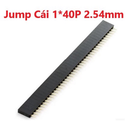 Thanh Jump Đực Đơn Thẳng 1*40P 2.54mm, 1 hàng 40 chân, khoảng cách giữa ...
