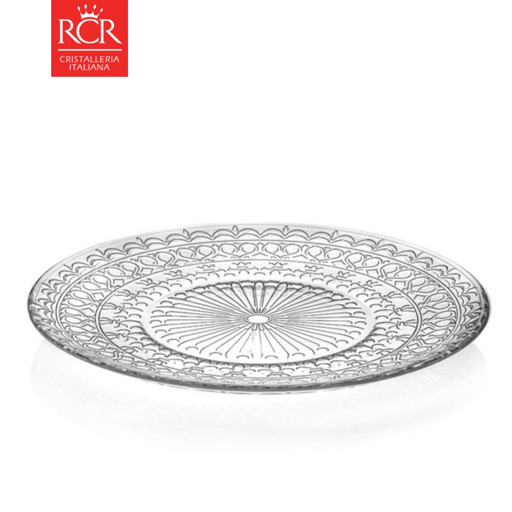 Đĩa Thuỷ Tinh Pha Lê Không Chì Ý RCR Crystal Medici - Medici Plate 26cm ...