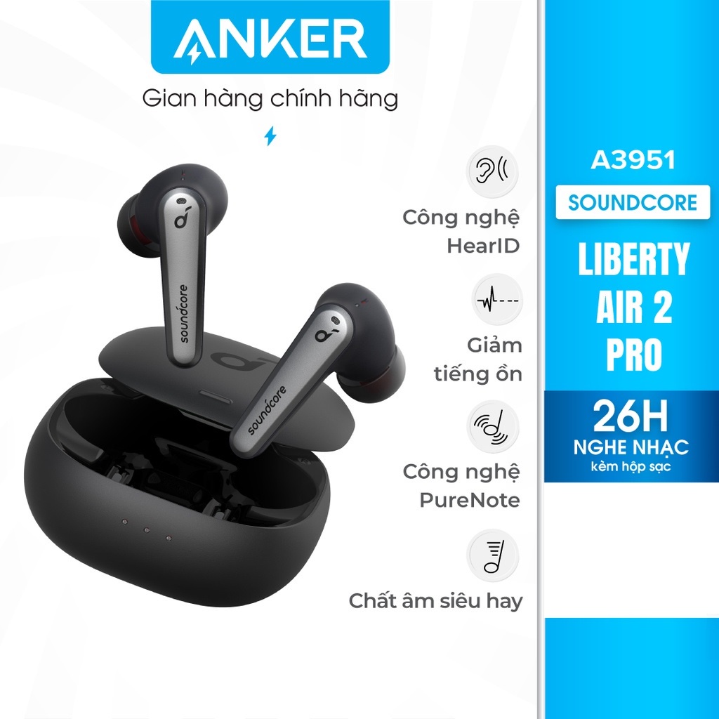 Tai nghe bluetooth Anker Soundcore Liberty Air 2 Pro A3951(hàng khui ...