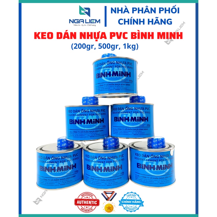 Keo Dán Ống Nhựa PVC BÌNH MINH (200gr, 500gr, 1kg) | Shopee Việt Nam