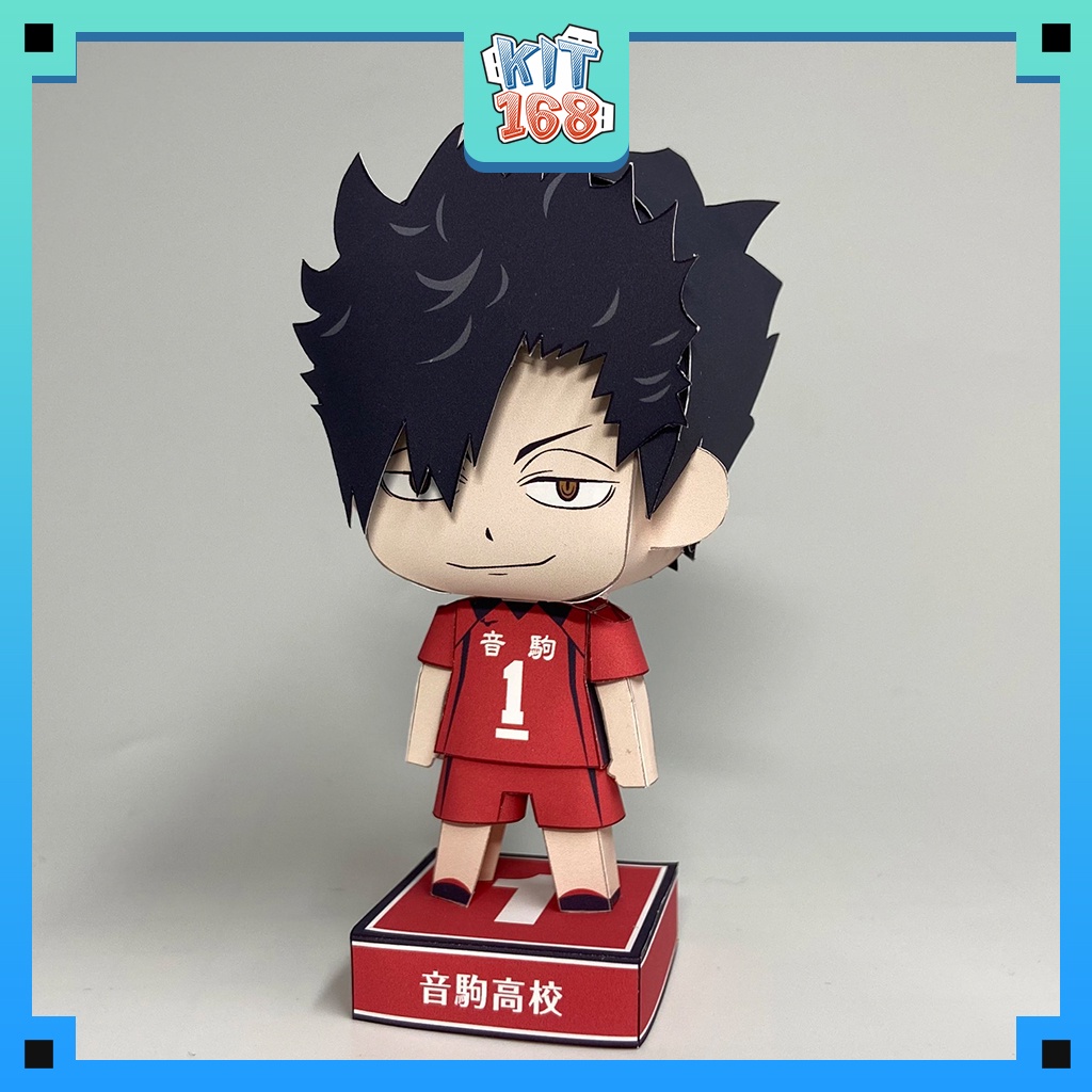 Mô hình giấy Anime Game Chibi Tetsurou Kuroo - Haikyuu!! + kit hộp ...
