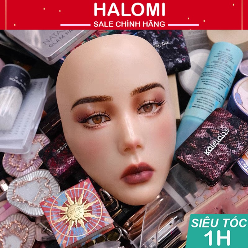 [ Xả hàng] Mặt nạ makeup Fullface 5D chuyên dùng học makeup trang điểm Kèm chân đứng và tẩy ...