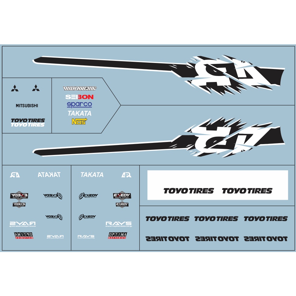 HT24workshop - Decal nước Mitsubishi Lancer Evolution Fast and Furious ...