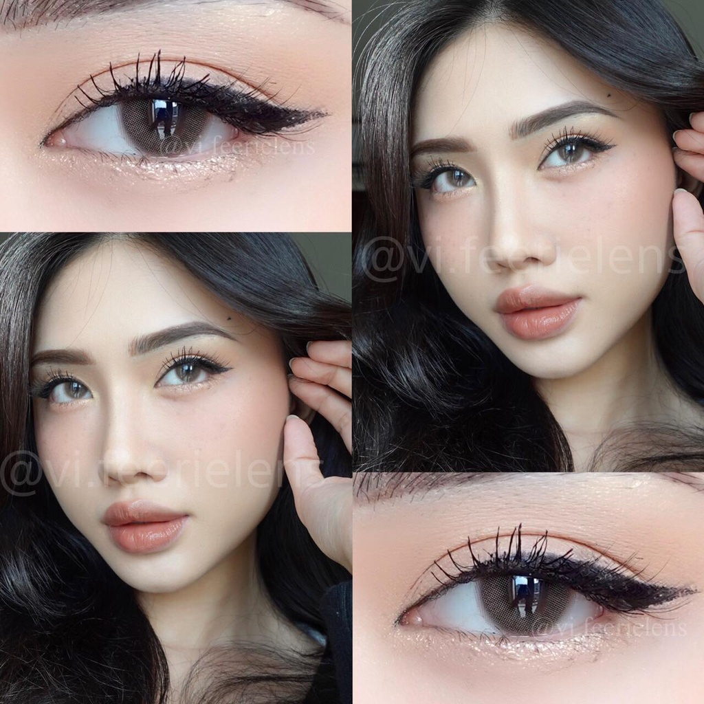 Kính áp tròng (lens) nâu sữa LIGHTLY MODERN BROWN full độ-VF Lens ...