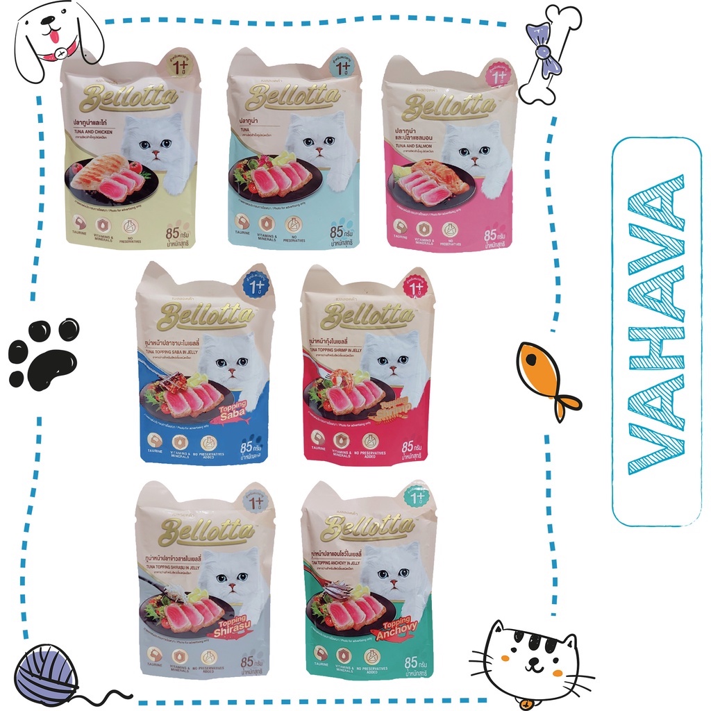 Pate Cho Mèo - Pate Bellotta Dạng Gói 85g Nhiều Vị - VAHAVA | Shopee ...