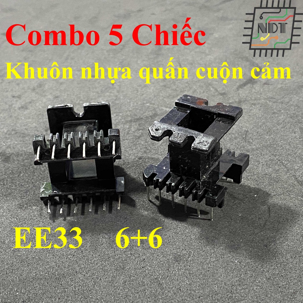 Combo 5 Chiếc Khuôn Nhựa Biến Áp Xung EE33 6+6 (Dùng Quấn Cuộn Cảm ...