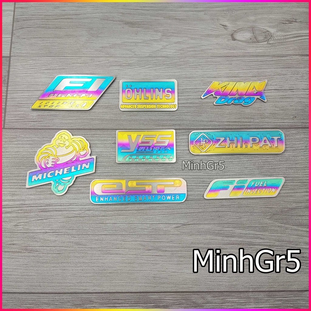 LOGO TEM STICKER TITAN GR5 BIKER RACING ZHIPAT RCB | Shopee Việt Nam