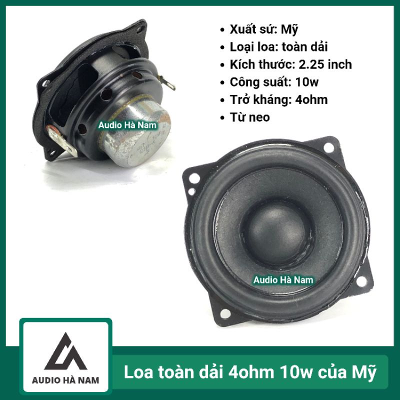 Củ loa toàn dải 2.25 inch 4ohm 10w từ neo của Mỹ cực chất lượng | Shopee Việt Nam