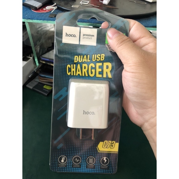 Củ Cóc Sạc Nhanh C73 Hoco - Hàng Chính Hãng (2 Cổng) | Shopee Việt Nam