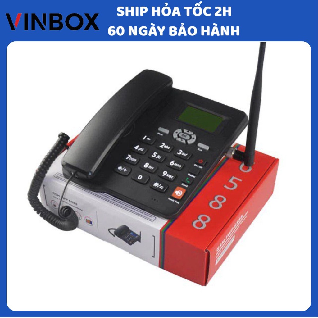 Máy điện thoại để bàn không dây Huawei GSM 6588 lắp sim gphone homphone ...