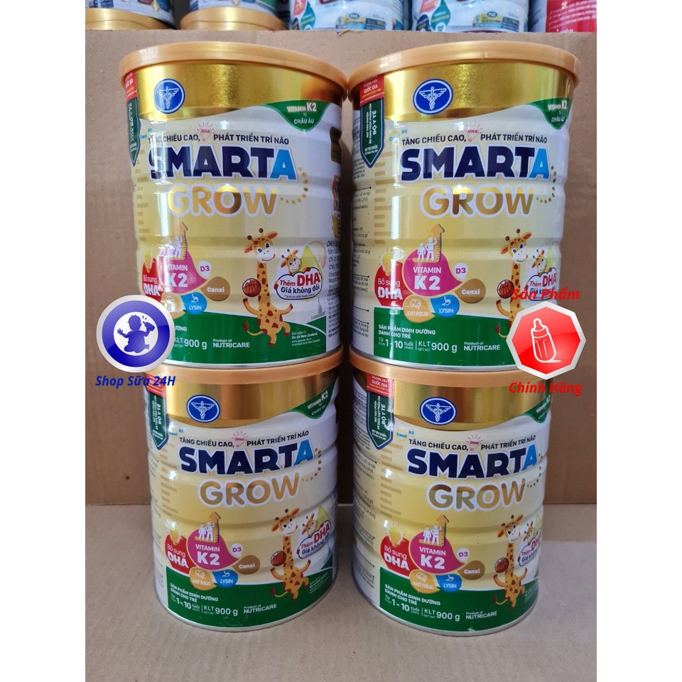 Combo 4 Hộp Sữa Smarta Grow 0+, 1+, 2+ Lon 850g (Phát triển chiều cao ...