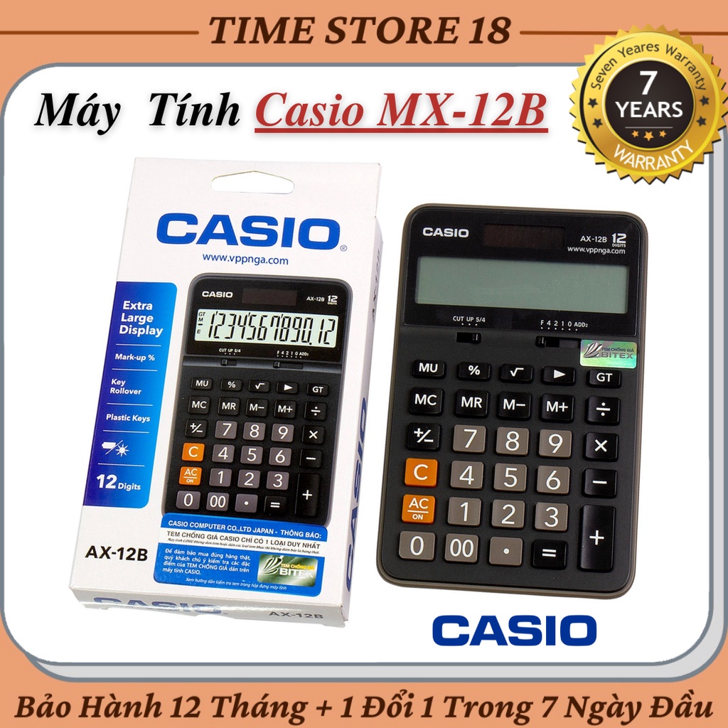Máy Tính Casio Cầm Tay MX-12B Chính Hãng | Shopee Việt Nam