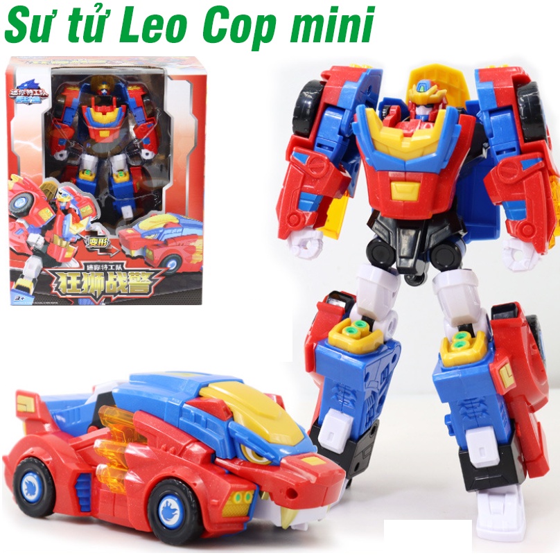 Mô hình miniforce lực lượng nhí Siêu Robot Cảnh sát Vũ trụ Sư tử Leo ...