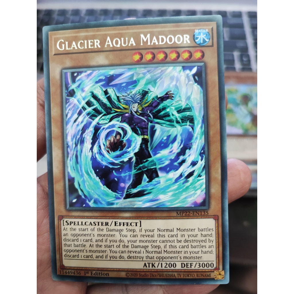 [Yugioh Funny Shop] 1 lá thẻ bài Glacier Aqua Madoor - MP22-EN135 ...
