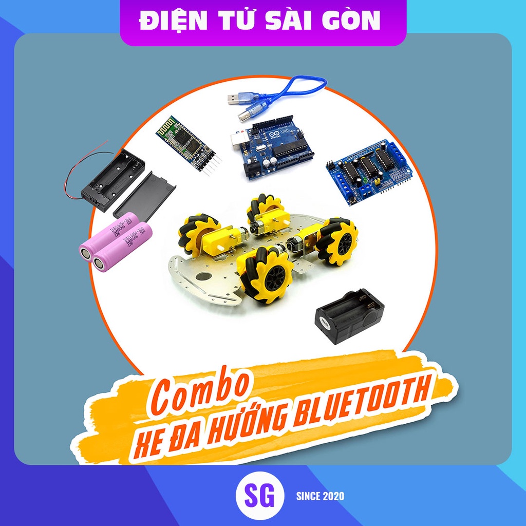 Combo xe đa hướng Arduino - Điều khiển bluetooth | Shopee Việt Nam