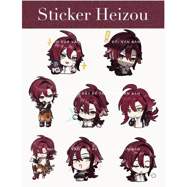 sticker Heizou Genshin | Shopee Việt Nam