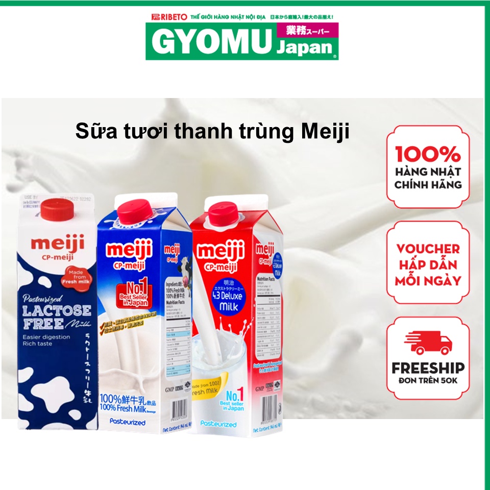 Sữa tươi thanh trùng Meiji 946ml - Nhật Bản | Shopee Việt Nam