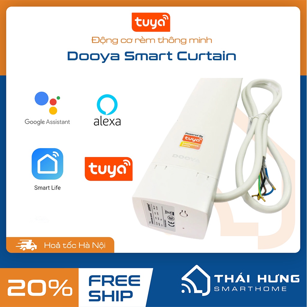 [Hoả tốc HN] Động cơ rèm thông minh Dooya T11 /Dooya T10 phiên bản Tuya ...