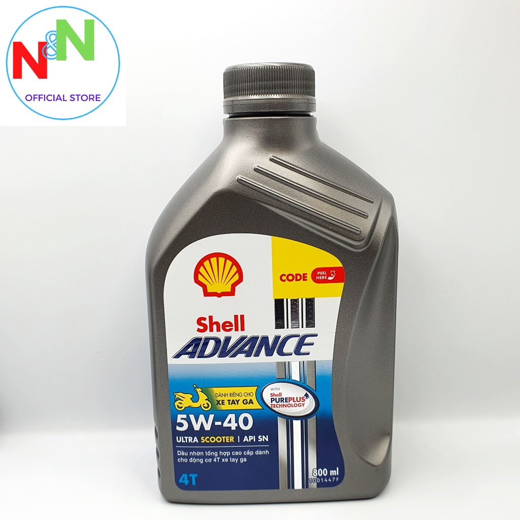 Shell Advance Ultra Scooter 5W40 nhớt tổng hợp dành cho xe tay ga ...