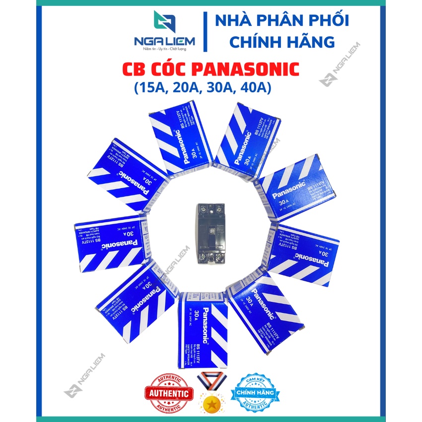 CB Cóc Panasonic 10A, 15A, 20A, 30A, 40A, Cầu dao an toàn - (BS1111TV ...